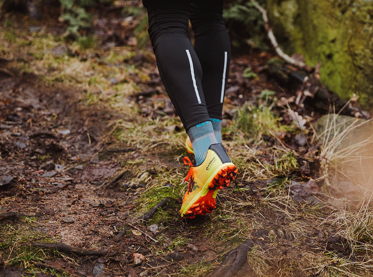 Trail running socks for more support when running off-road | Gococo