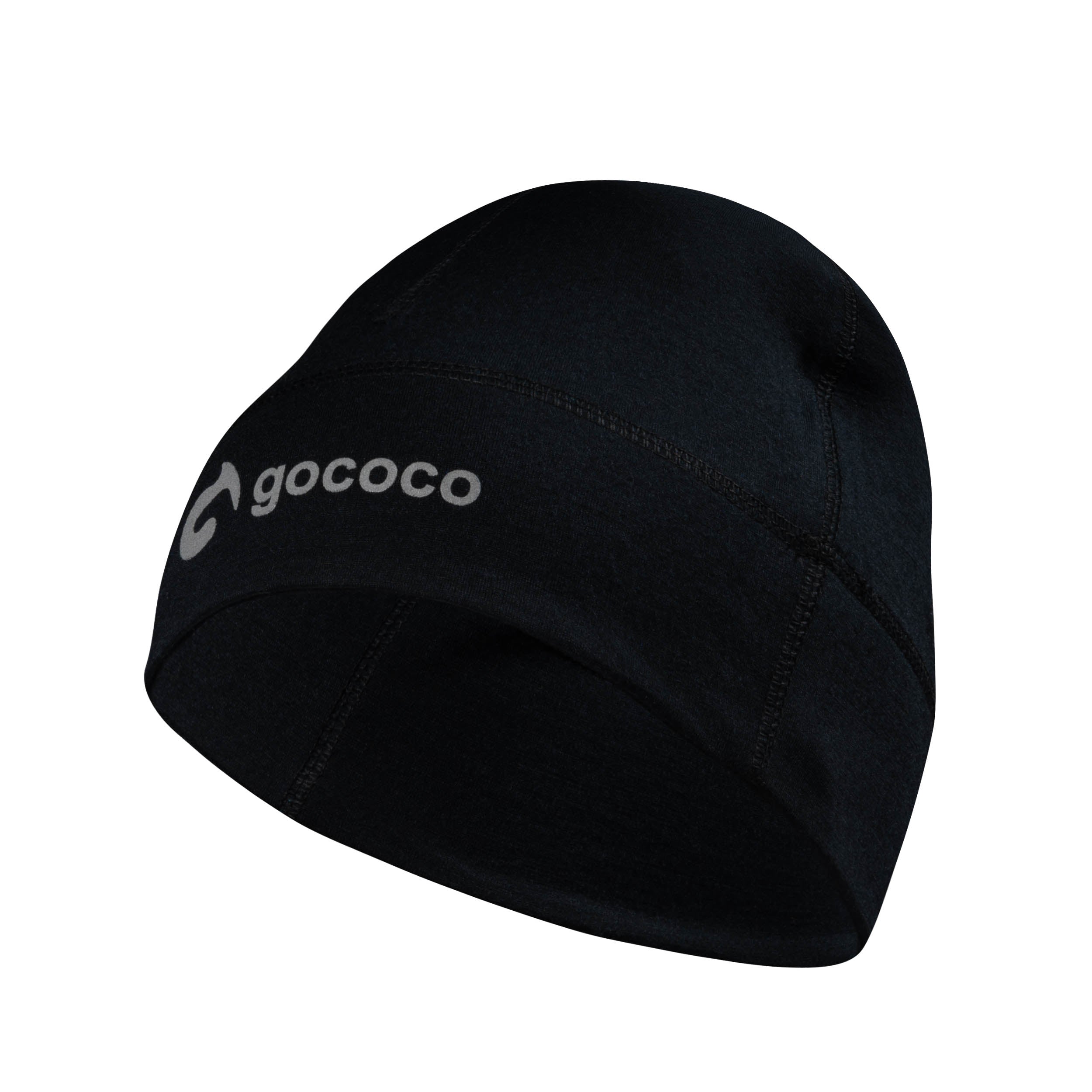 Thin Merino Wool Running Hat Black | Gococo